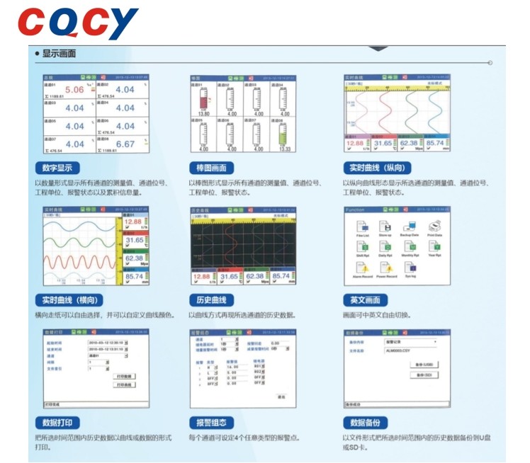 AR2800 Color Screen Recording Instrument Paperless Recorder Relay Alarm ...